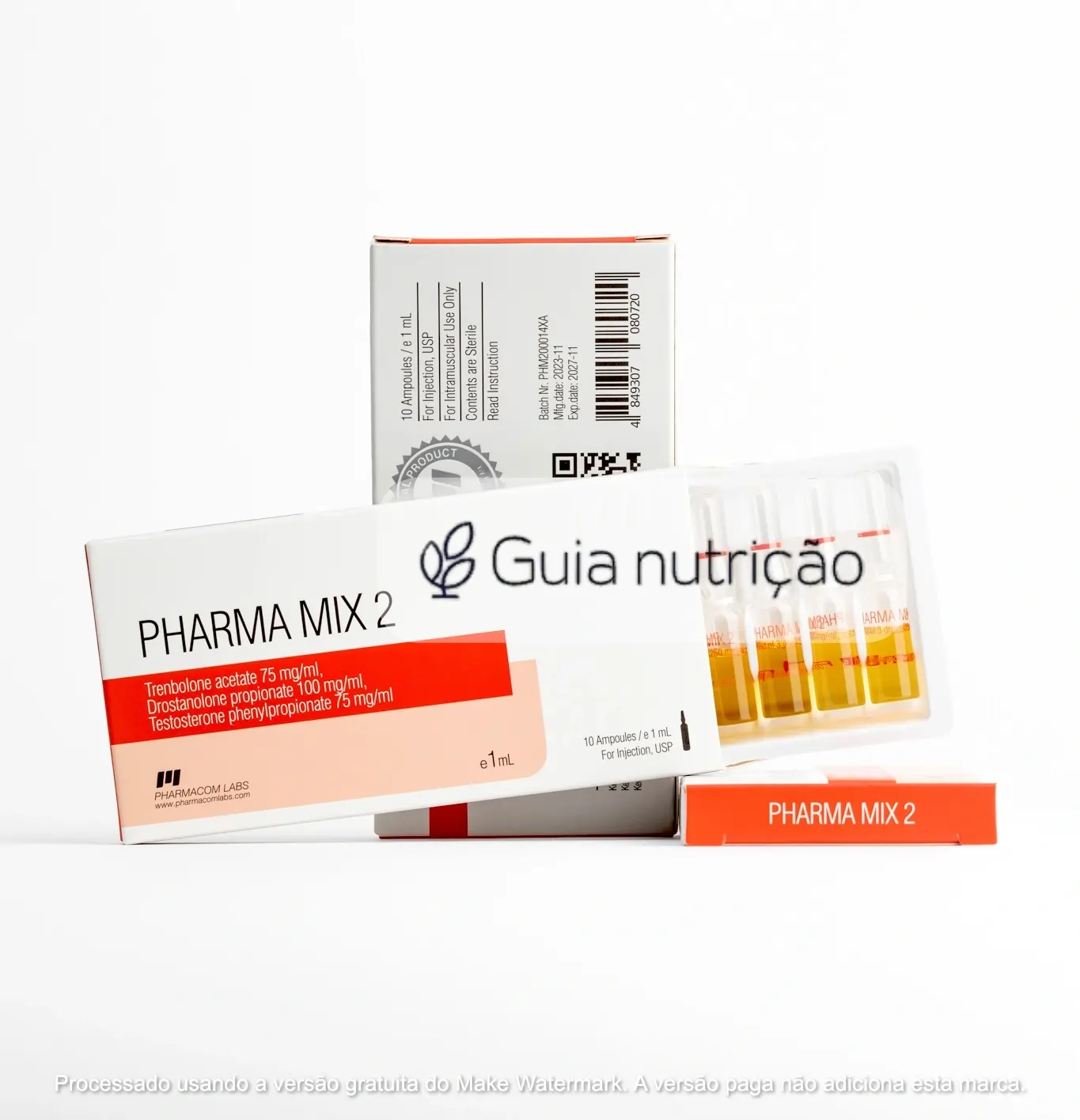 Pharma Mix 2 250mg/ml 10 Ampolas – Pharmacom | Comprar com Preço ...